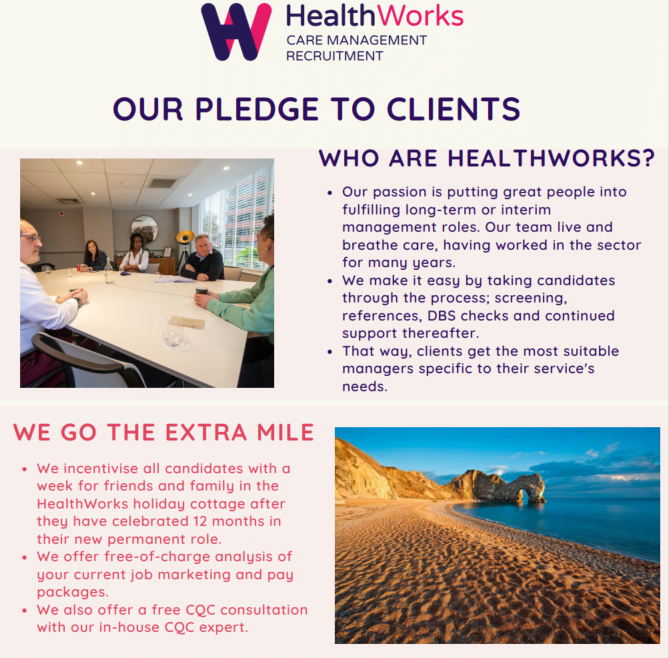 Our pledge to clients - Healthworks